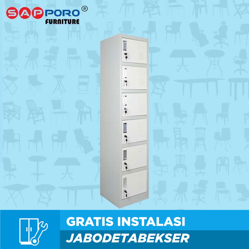 Jual Locker Besi / Loker Besi 6 Pintu SAPPORO KOLN 6 - Light Traffic di ...