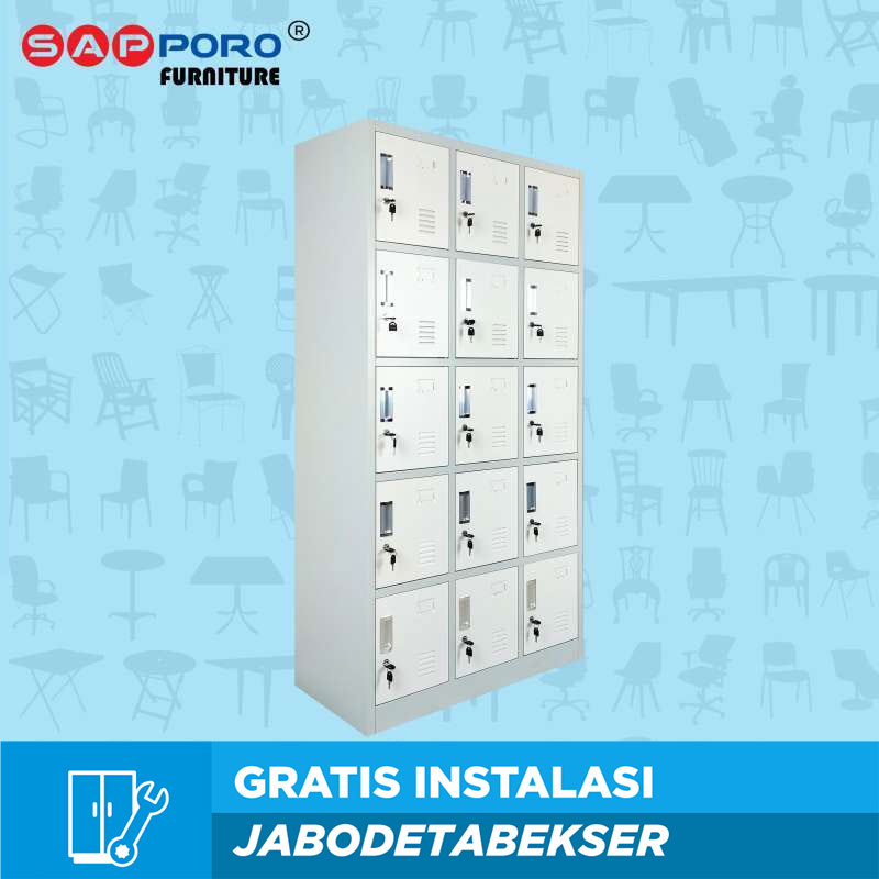 Jual Locker Besi / Loker Besi 15 Pintu SAPPORO KOLN 15 - Light Traffic ...
