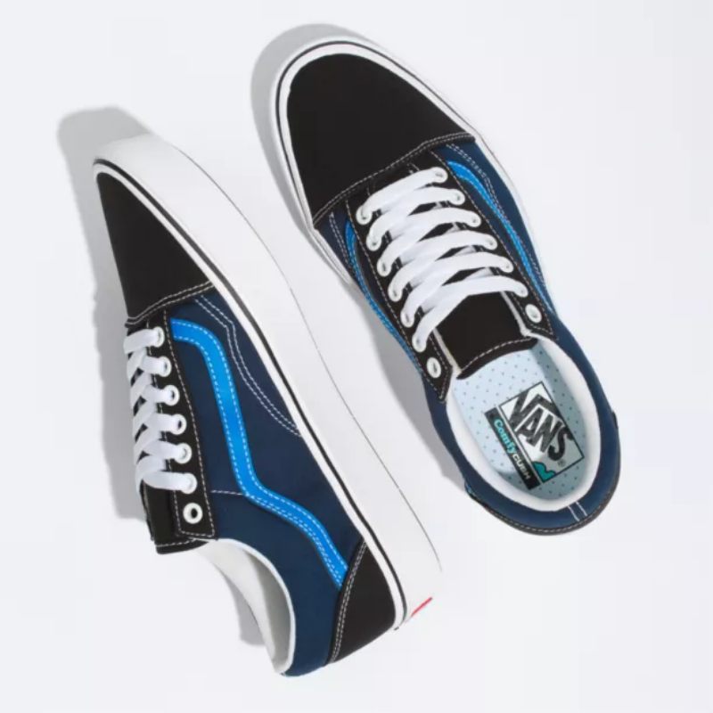Jual Vans Comfycush Old Skool Tri Tone Blackdress Blues Vn0a5dyc9kf Di Seller Vans Men
