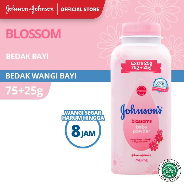 Jual Johnson's Baby Powder Blossoms Extra Fill 75 Gr + 25 Gr Di Seller ...