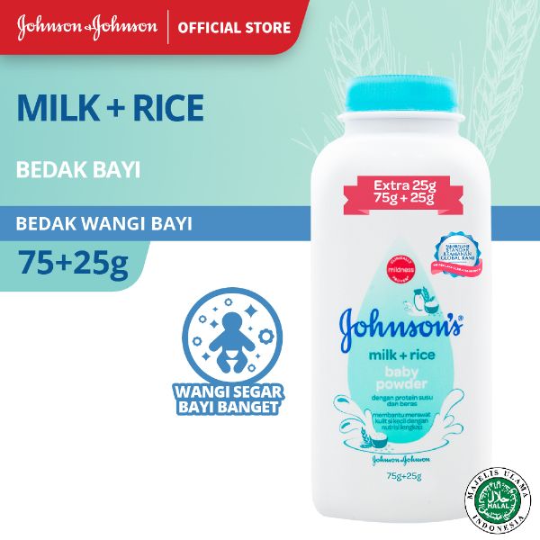 Jual Johnson's Baby Powder Milk Extra Fill 75 gr + 25 gr di Seller ...