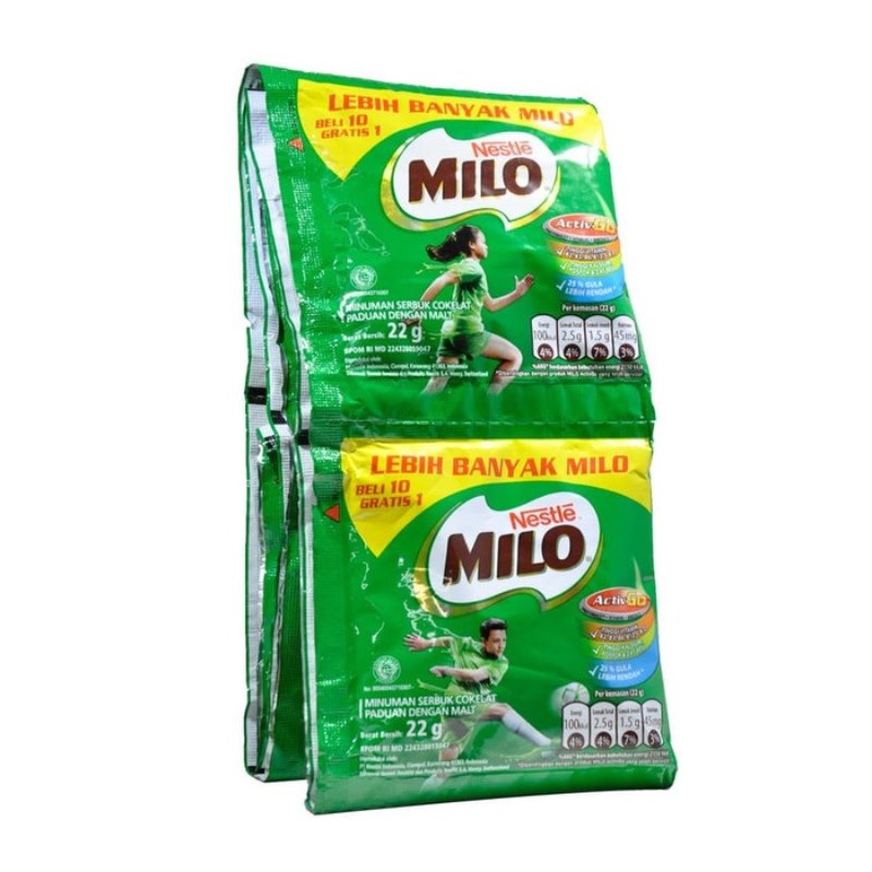 Jual Milo Activ-Go [22 g/ 20 Renceng/ 10+1 Sachet FREE/ Karton] di ...