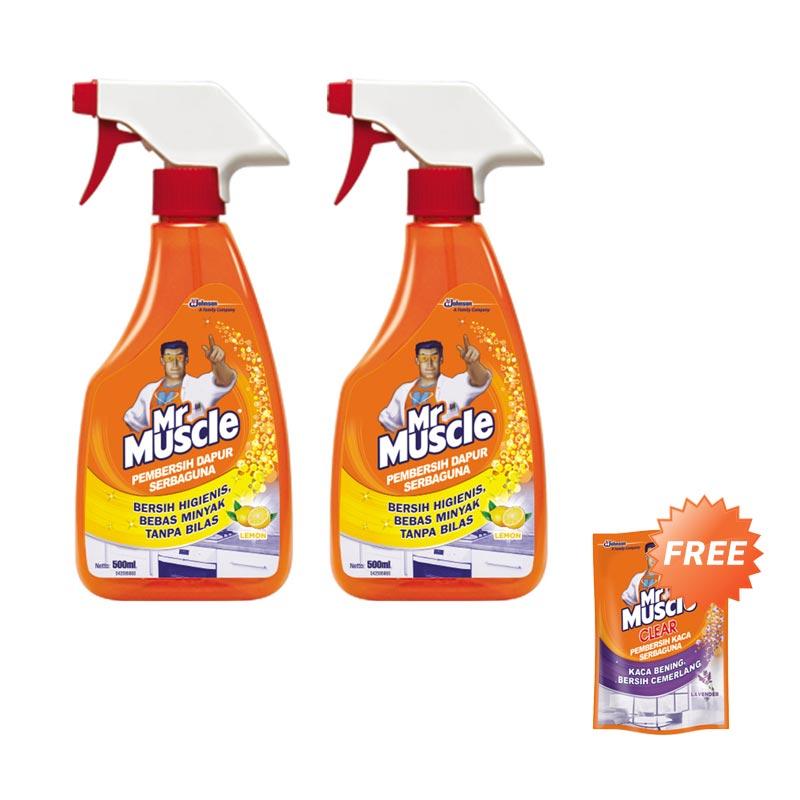 Jual Mr. Muscle Kitchen Lemon Pembersih Dapur Serbaguna [500 Ml/2 Pcs ...