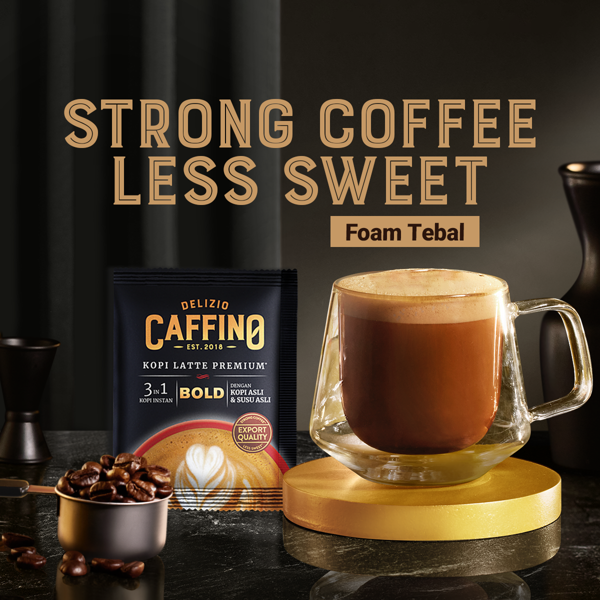 Promo Surabaya - Caffino Bold Pouch - Bubuk Kopi Instan 5 Sachet X 30g ...