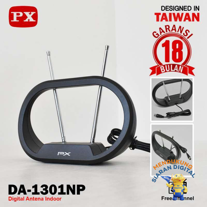 Promo ANTENA TV DIGITAL INDOOR PX DA-1301 NP/ PX ANTENA DIGITAL ANALOG ...