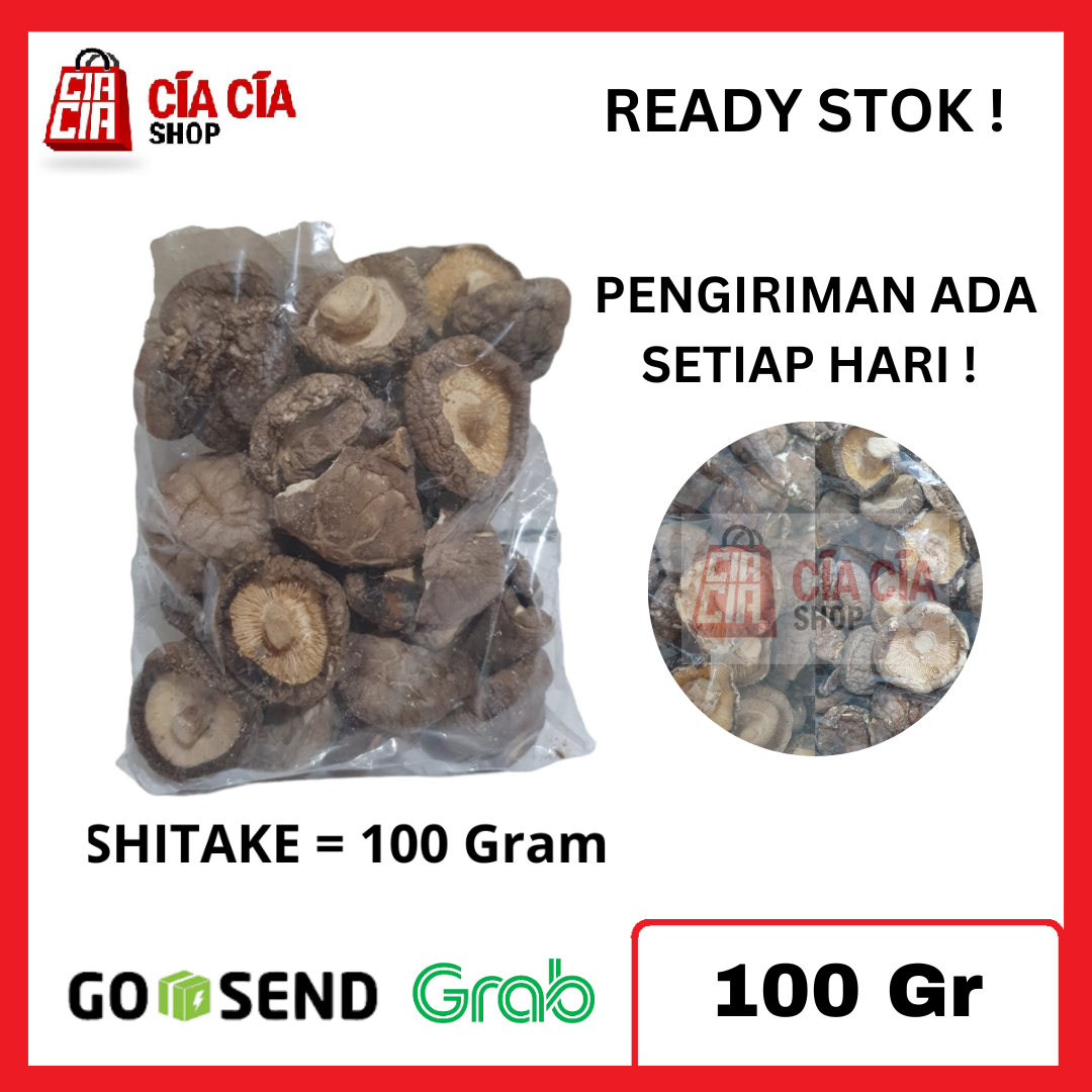 Jual PREMIUM SHITAKE Jamur Shitake Kering Dried Mushroom Jamur Kering ...