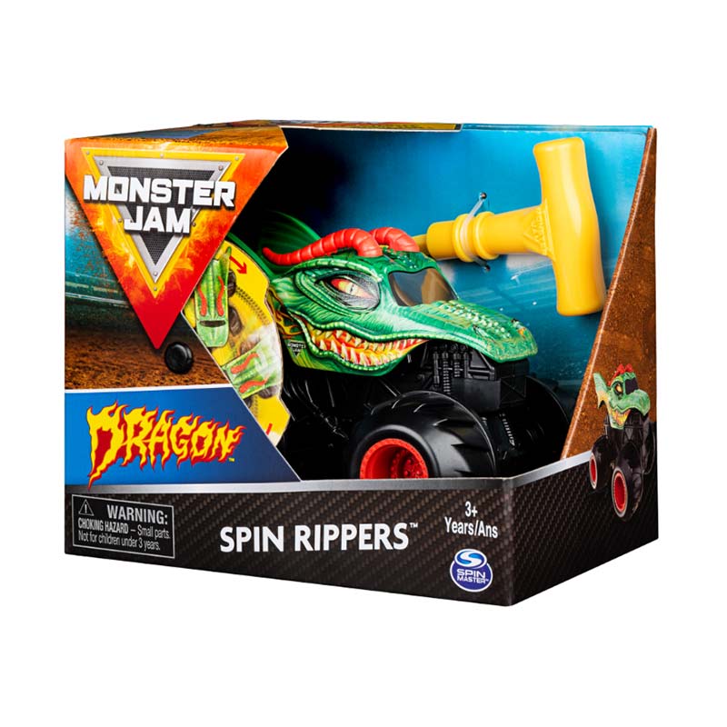 Jual Spin Master Sm58704 Monster Jam 1:43 Truck Spin Rippers Dragon ...