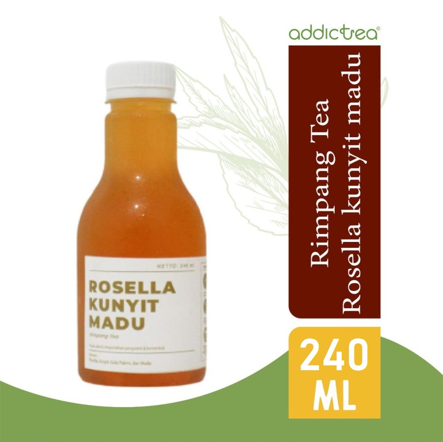 Jual Addictea Rimpang Tea - Rosella, Kunyit & Madu [240 ml/ Small] di ...