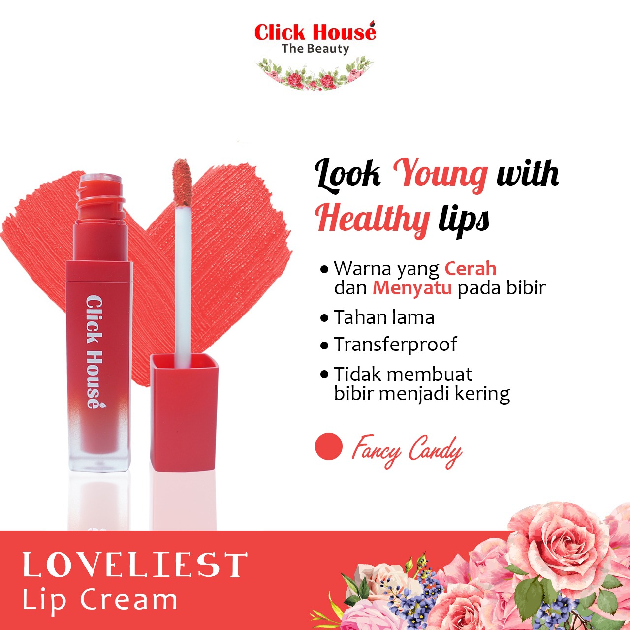 Jual Click House Lip Cream di Seller Click House Skin Care - Melawai ...