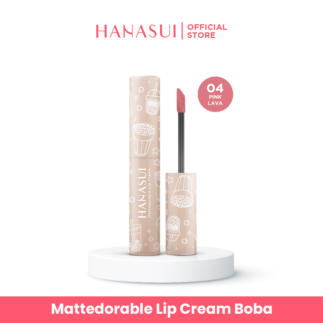 Promo Hanasui Mattedorable Lip Cream Boba 4gr - 06 Hazelnut Latte ...