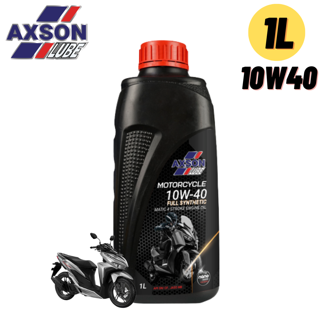 Promo Axson Fully Synthetic SAE 10W40 [1L] Oli Motor Matic Honda Yamaha ...