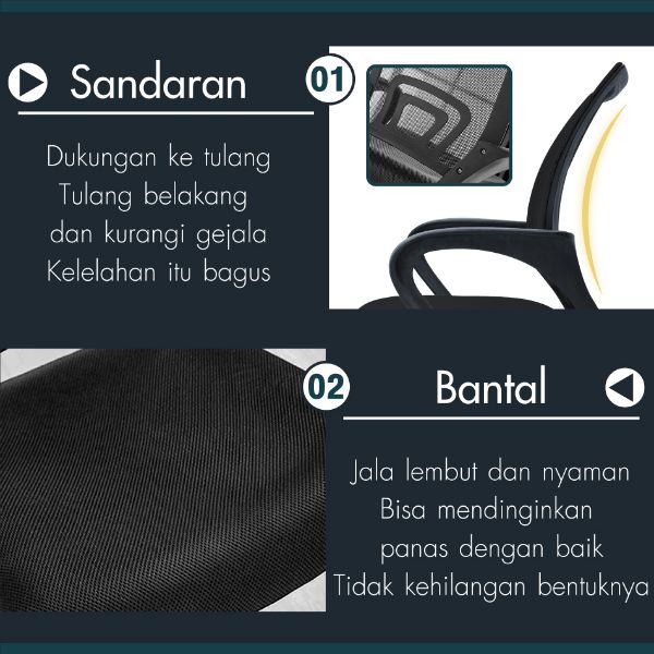 Promo B&g Kursi Kantor Kursi Kerja Kursi Jaring Model Chair B Polyamide ...