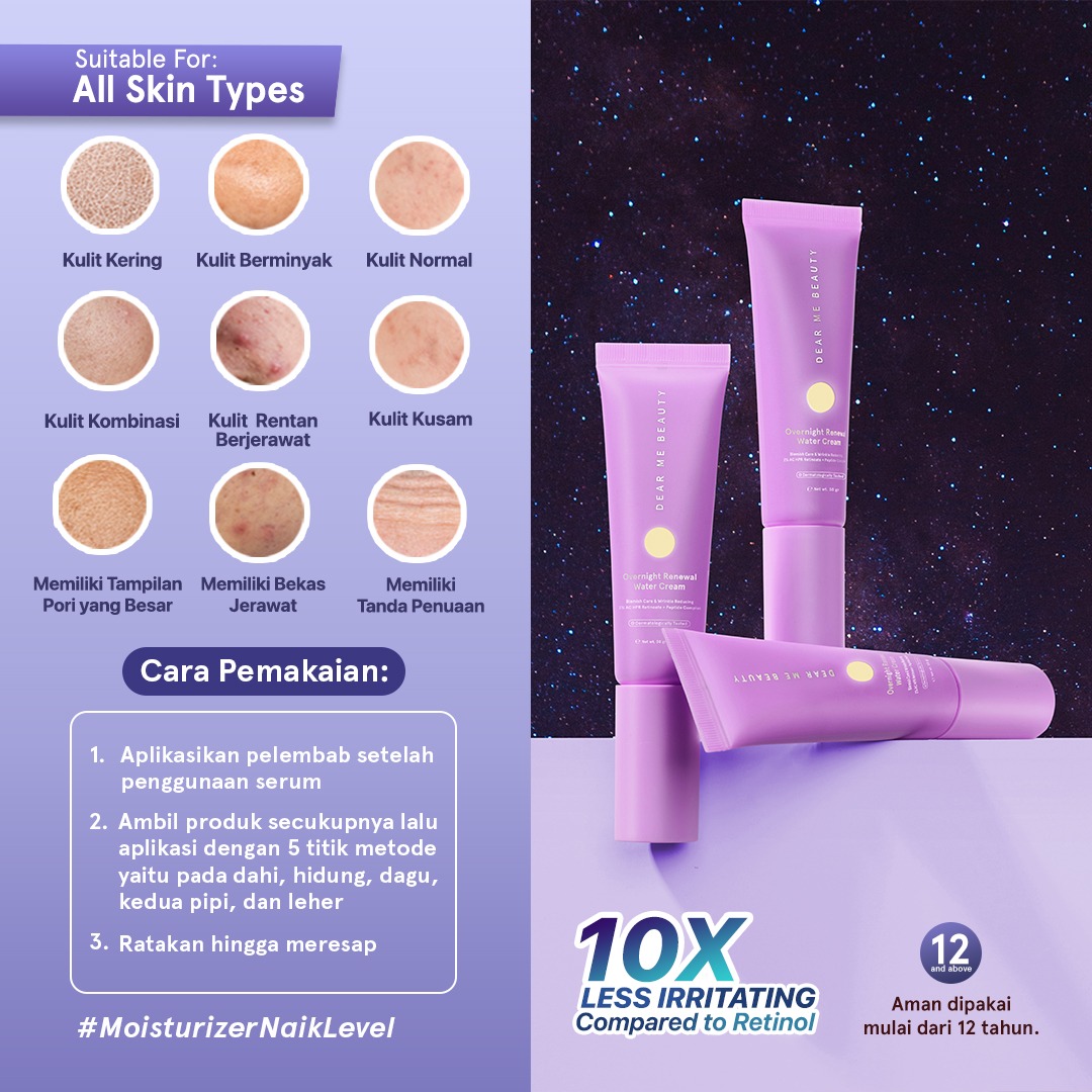 Jual [last Chance] - Dear Me Beauty Overnight Renewal Water Cream ...