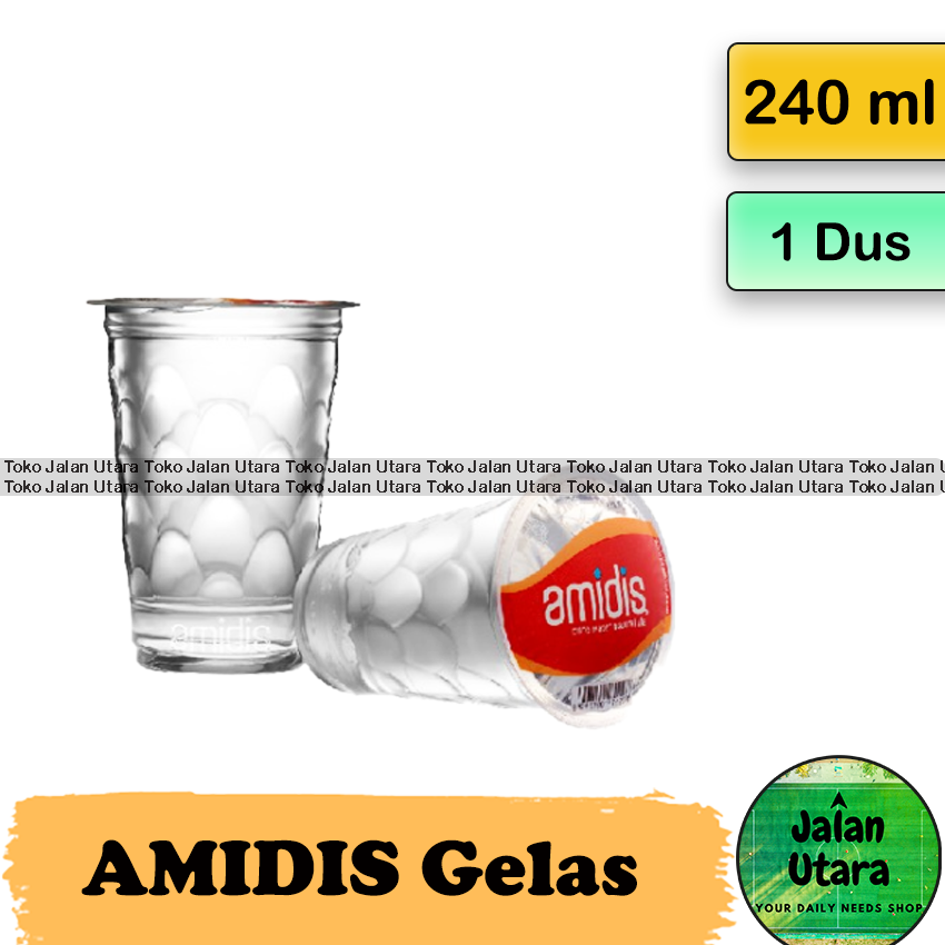 Jual Amidis Gelas [240 Ml X 48 Pcs] - Air Mineral - Jalan Utara Di ...