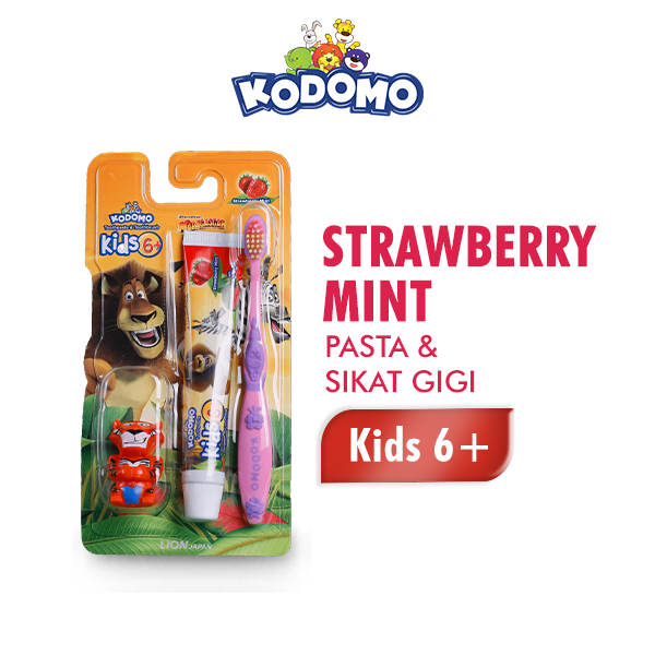Jual SMG/JOG/SOLO - Kodomo Toothbrush 2in1 Pro Kids 6+ Strawberry ... Jual SMG/JOG/SOLO - Kodomo Toothbrush 2in1 Pro Kids 6+ Strawberry ...