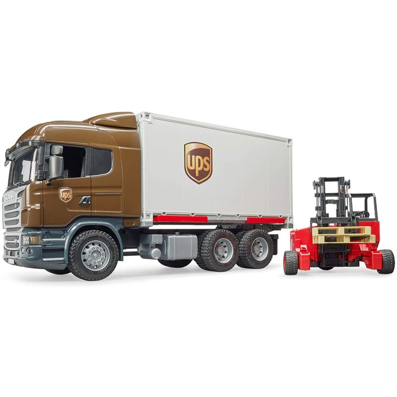 Promo Bruder Toys - 3581 Scania R-series Ups Logistics Truck With ...