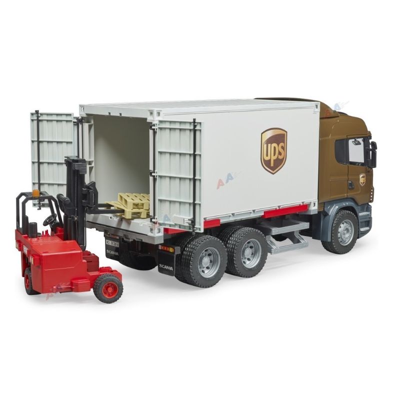 Promo Bruder Toys - 3581 Scania R-series Ups Logistics Truck With ...
