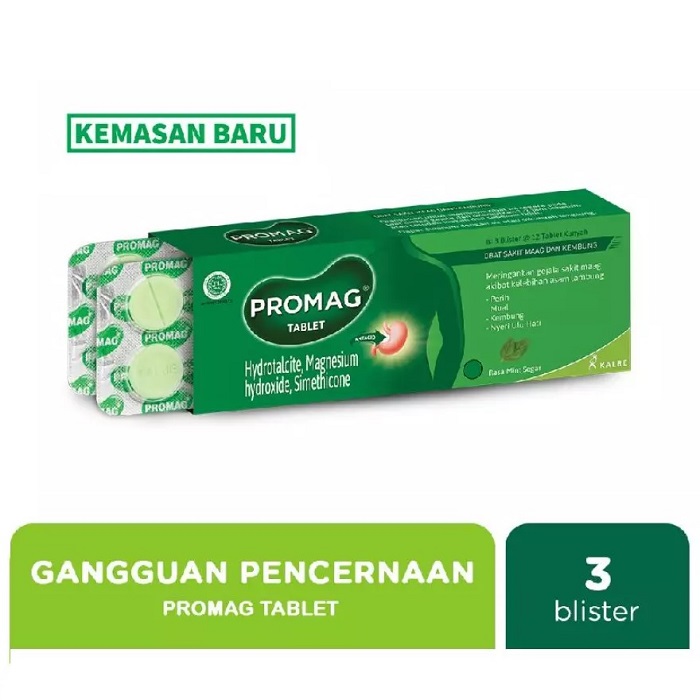 Jual Promag Obat Maag Tablet [3 Blister/ Box] Di Seller Central ...