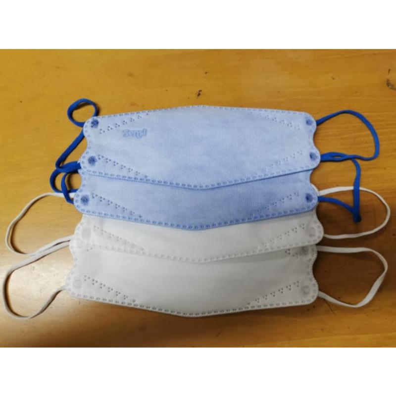 Promo Masker Sensi Convex 4ply Earloop 4D Blue/Biru (20 pcs) Diskon 28% ...
