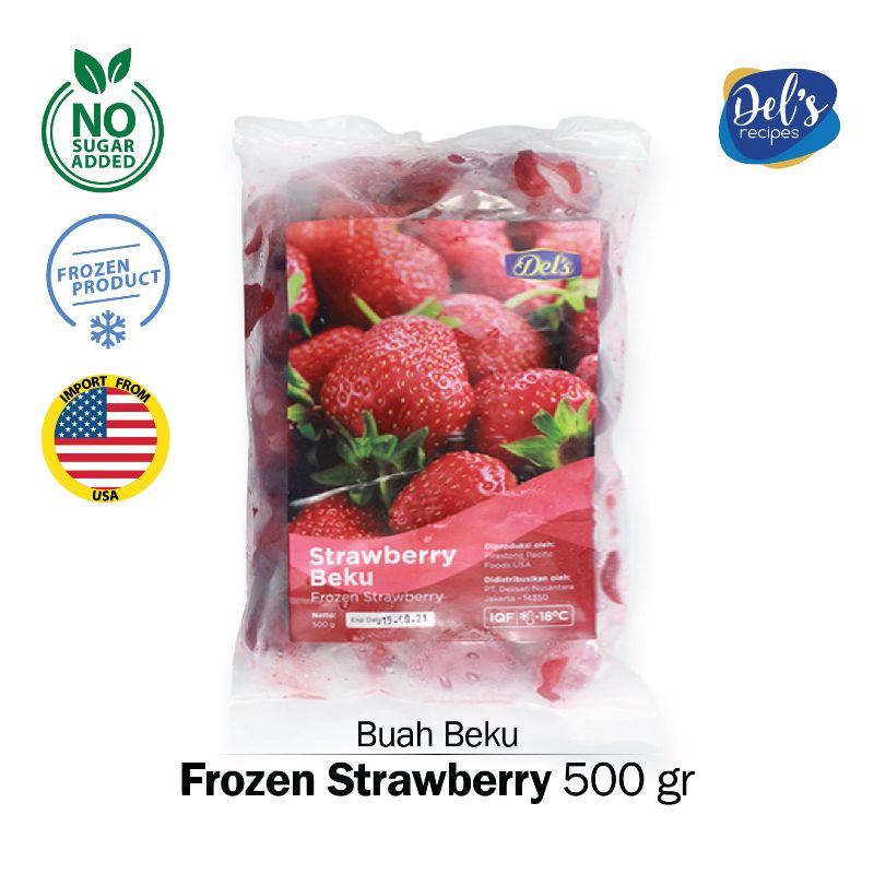 Jual Frozen Strawberry IQF - Frozen Fruit 500gr di Seller Del's Recipes ...