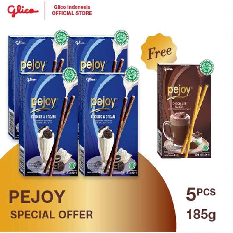 Jual Pejoy Cookies And Creeam Paket 1 Free Pejoy Chocolate Stick [37 g ...