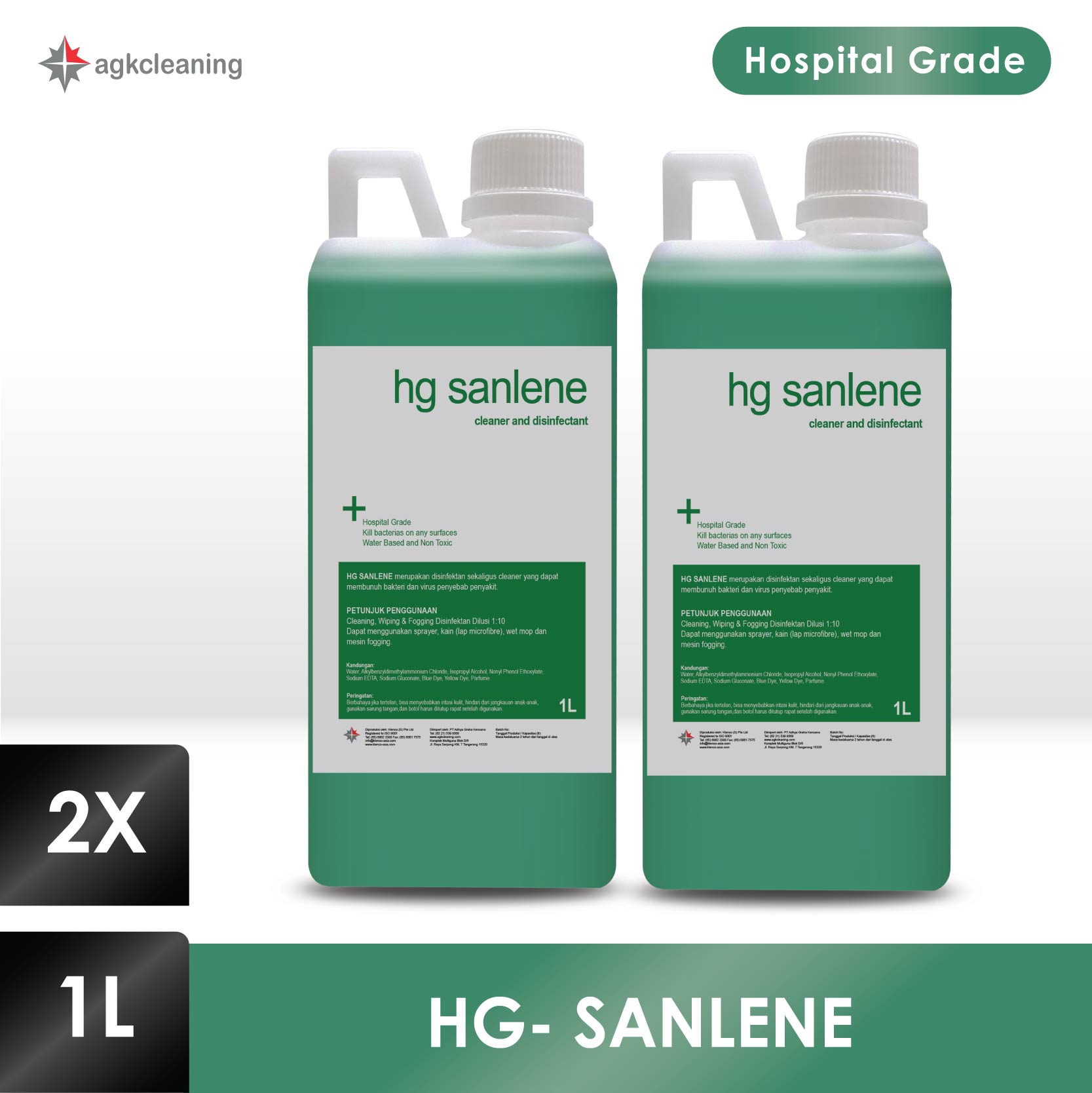 Promo Klenco HG Sanlene - Cairan Disinfektan - Disinfectant HG Sanlene ...