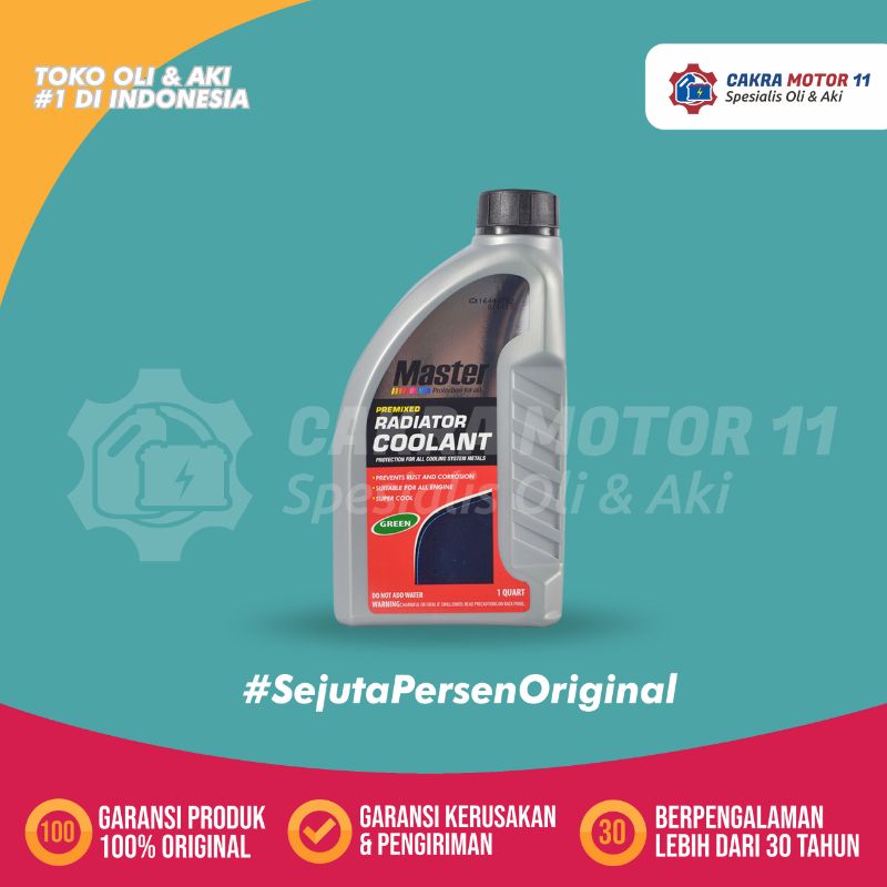 Jual Master Coolant [1L - Hijau] di Seller Cakra Motor 11 - Cakra Motor ...