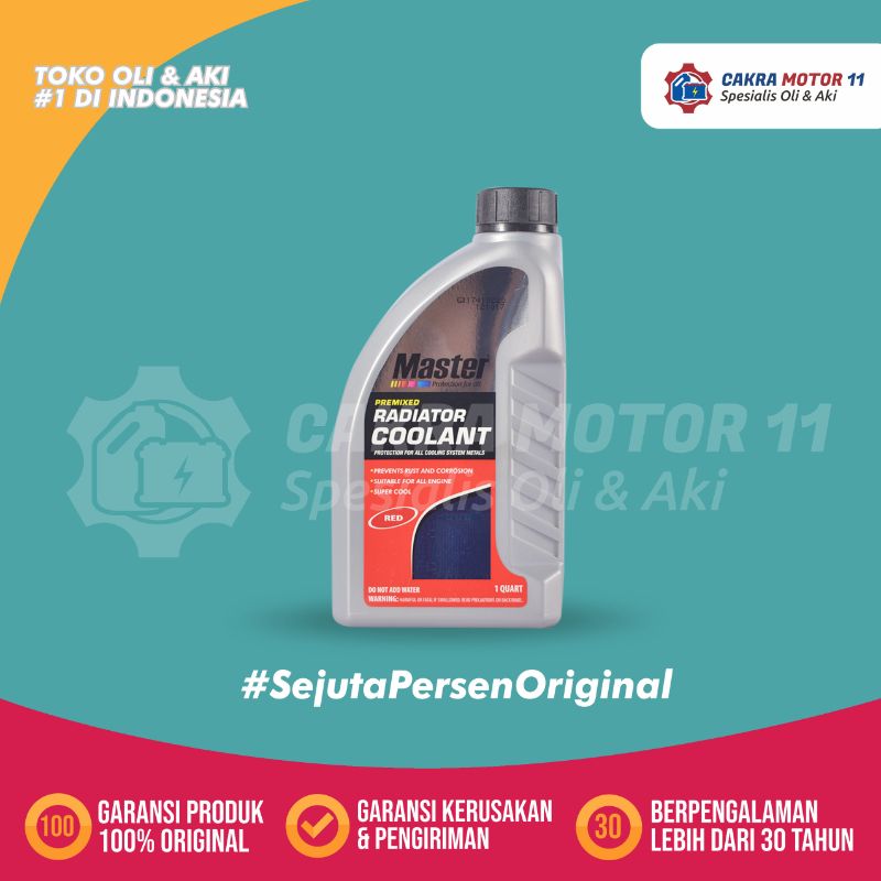 Jual Master Coolant [1L - Merah] di Seller Cakra Motor 11 Official ...
