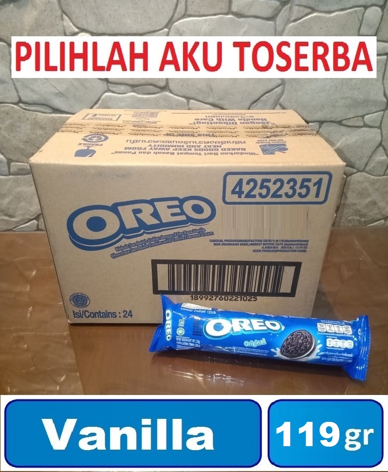 Promo Biskuit OREO sandwich VANILLA Roll 133 gr - ( HARGA 1 KARTON ISI 24 ) Diskon 20% di Seller ...