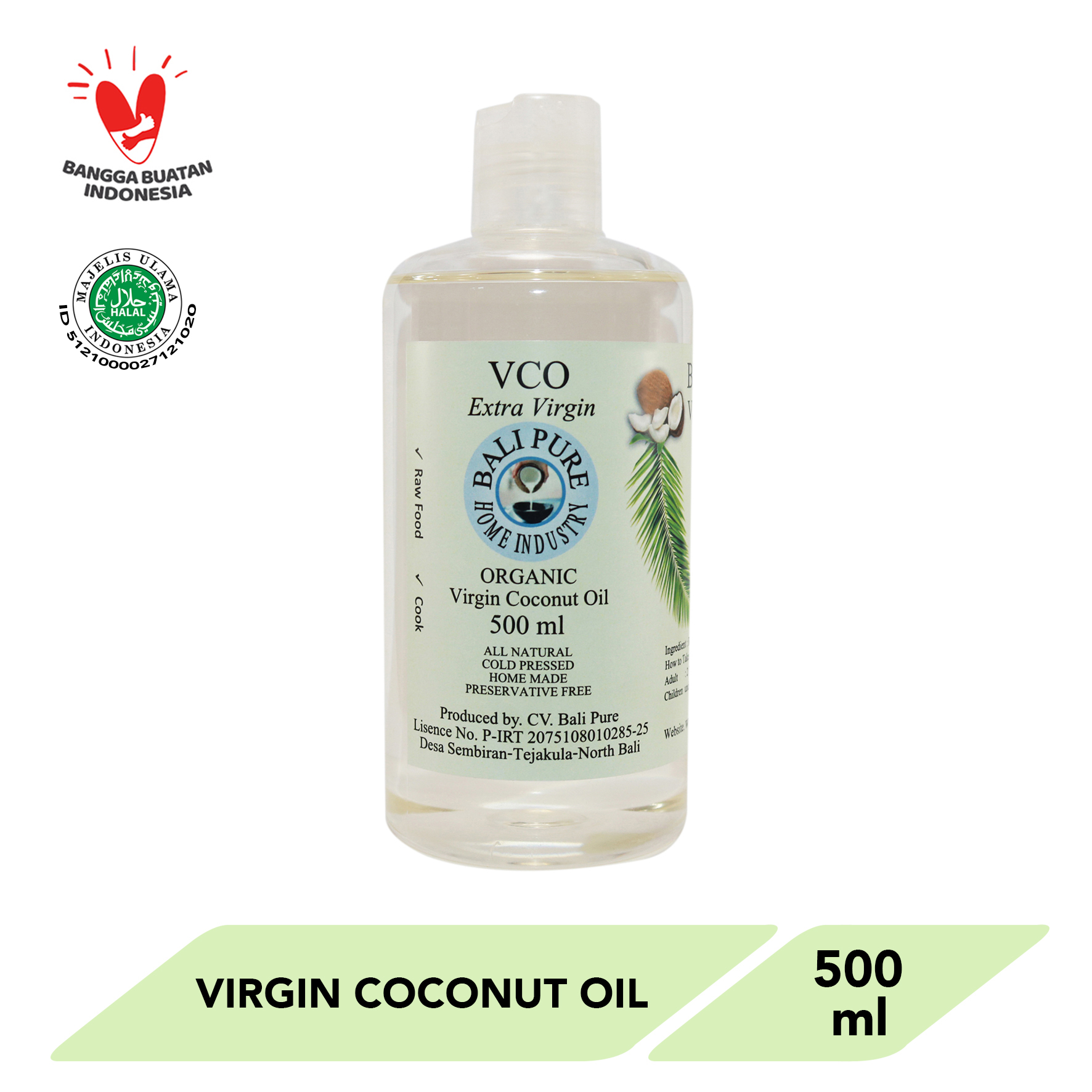 Jual VCO Bali Pure Virgin Coconut Oil 500ml organik di Seller Bali Pure ...