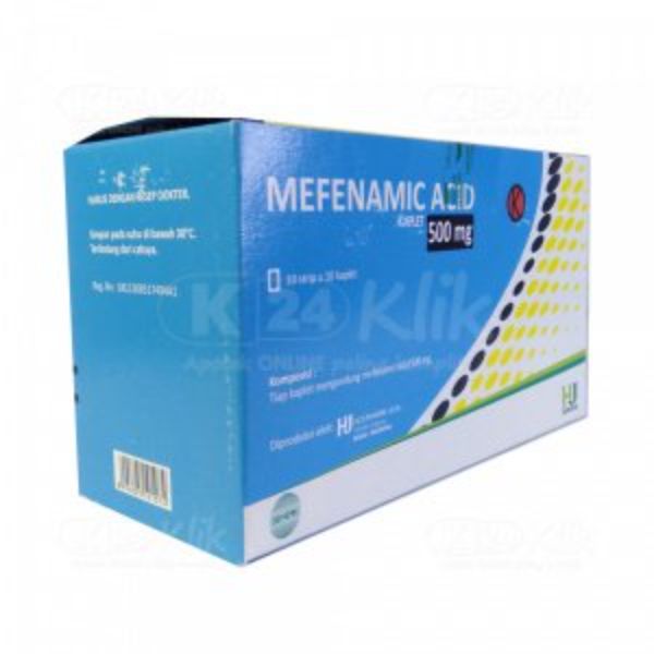 Jual Asam Mefenamat Hexpharm 500mg 1 Strip (10 Tablet) Di Seller K24 ...