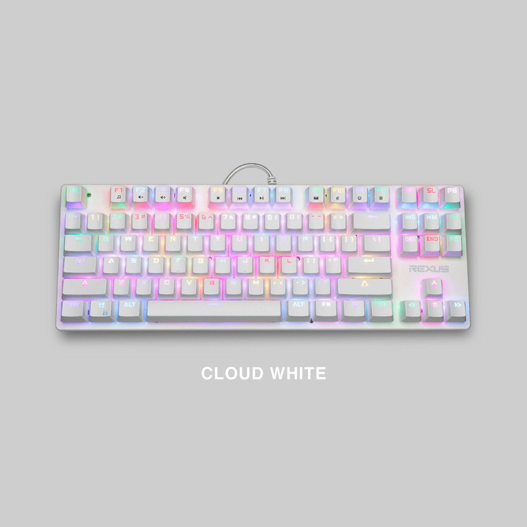 Jual Rexus Keyboard Gaming Mechanical Legionare MX9 TKL RGB - WHITE ...