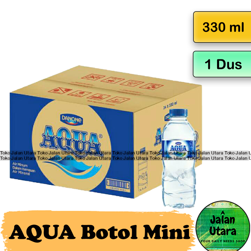 Jual Aqua Botol Mini [330 Ml X 24 Pcs] - Air Mineral - Gojek/grab - Jalan Utara Di Seller Jalan ...