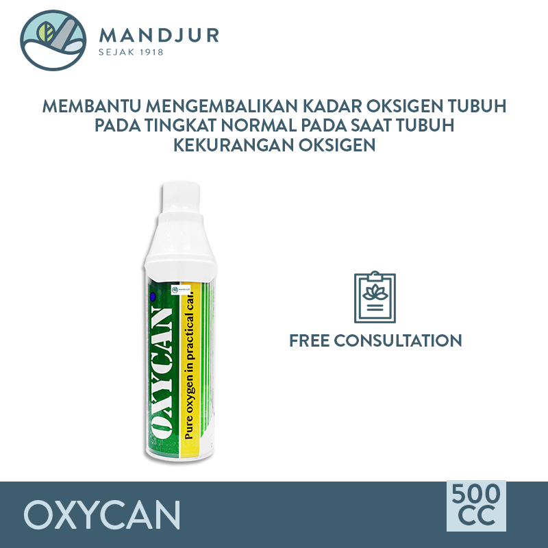 Jual Oxycan Green Kaleng 500 cc - Oxygen / Oksigen Portable di Seller ...