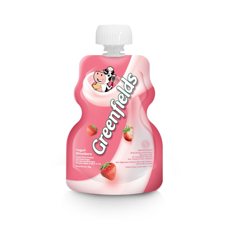 Jual Greenfields Kids Yogurt Pouch Strawberry [80 g] di Seller ...