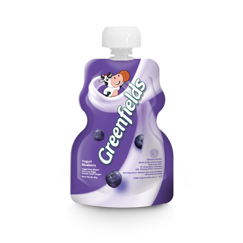 Promo Greenfields Kids Yogurt Pouch Blueberry [80 g] Diskon 16% di ...