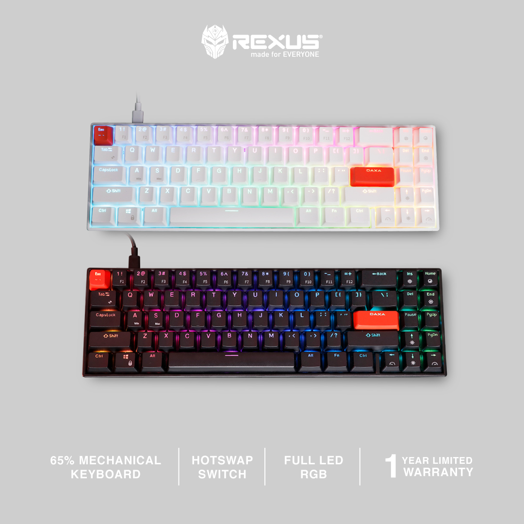 Jual Rexus Keyboard Classic Gaming Mechanical Daxa M71 Black Edition di ...
