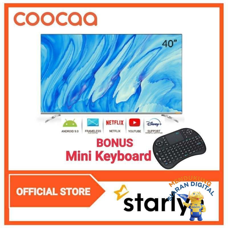 Jual COOCAA 40 inch Android 9.0 Smart LED TV -Infinity View- FHD 40S6G ...
