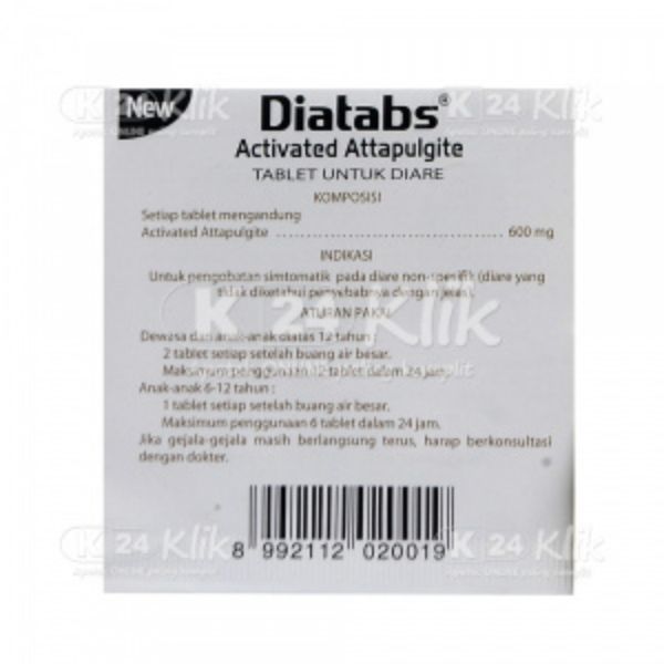 Jual New Diatab Tablet 1 Strip (4 Tablet) Di Seller K24 Klik Official Store - Sunter Agung, Kota ...