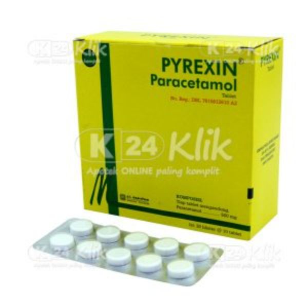 Jual Pyrexin 500mg 1 Strip (10 Tablet) Di Seller K24 Klik Official ...