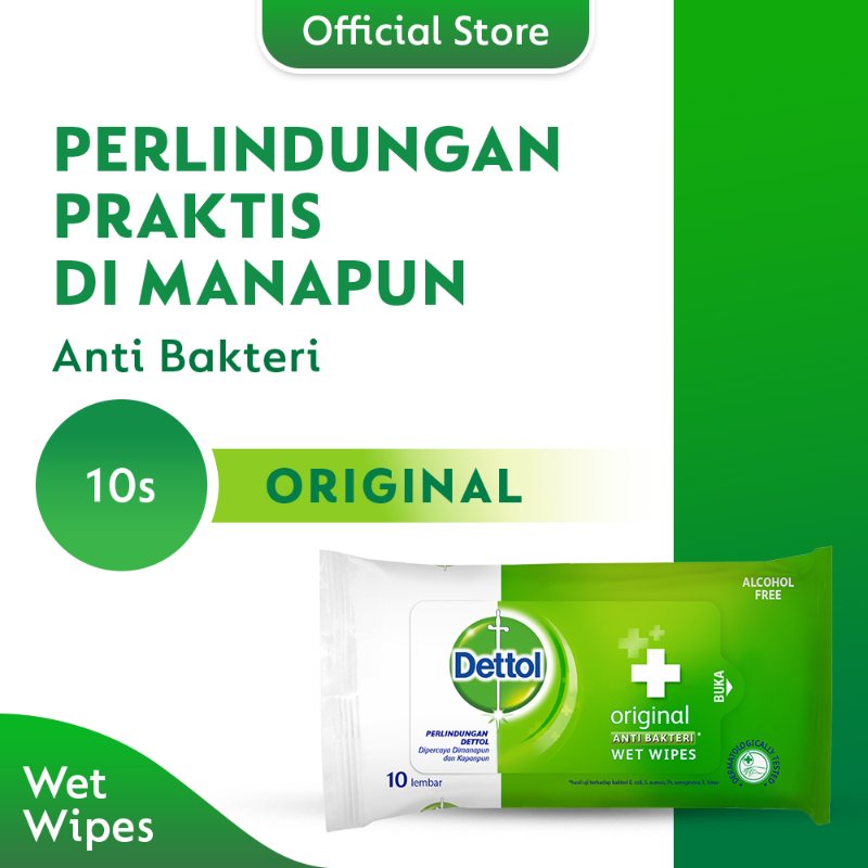 Jual Dettol Wipes Tissue Basah [10 sheets] di Seller METRO MAKMUR JAYA ...