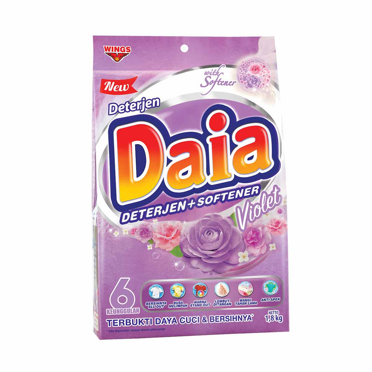 Jual Daia Softener Violet Detergent [1800 G] 61024 Di Seller Vishoppu - Petukangan Utara, Kota ...