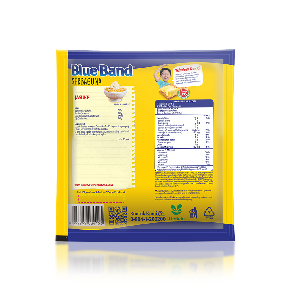 Blue Band Sachet Berapa Gram at Brodie Eldershaw blog