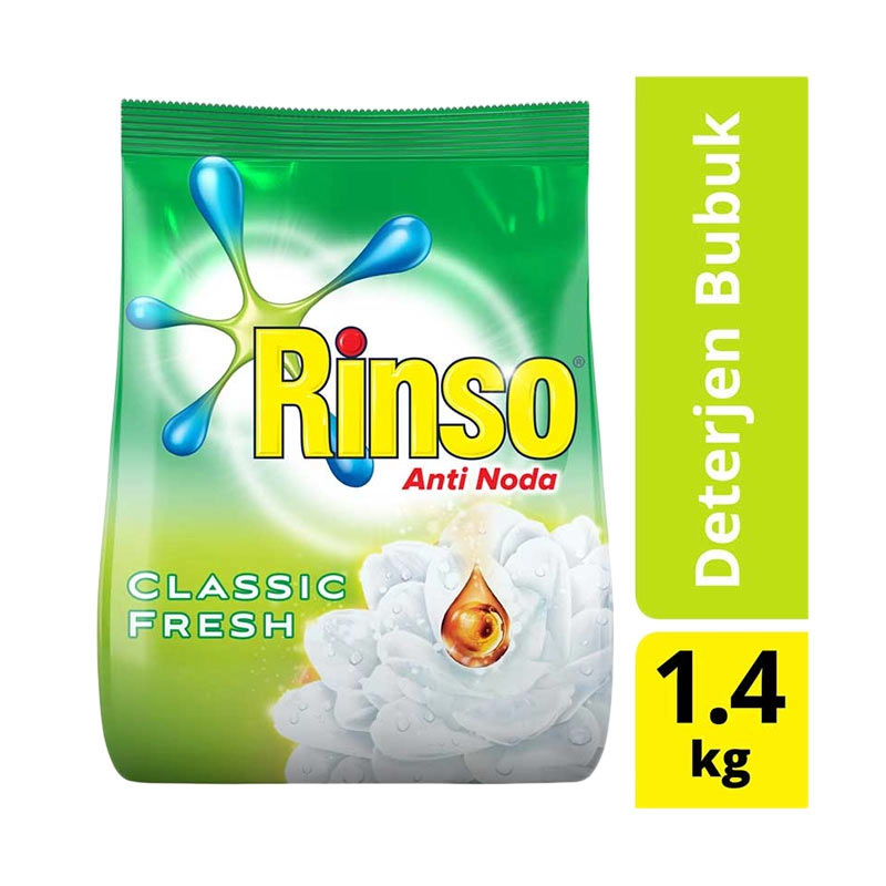 Jual Rinso Anti Noda Classic Fresh Powder Detergent [1400 g] di Seller ...