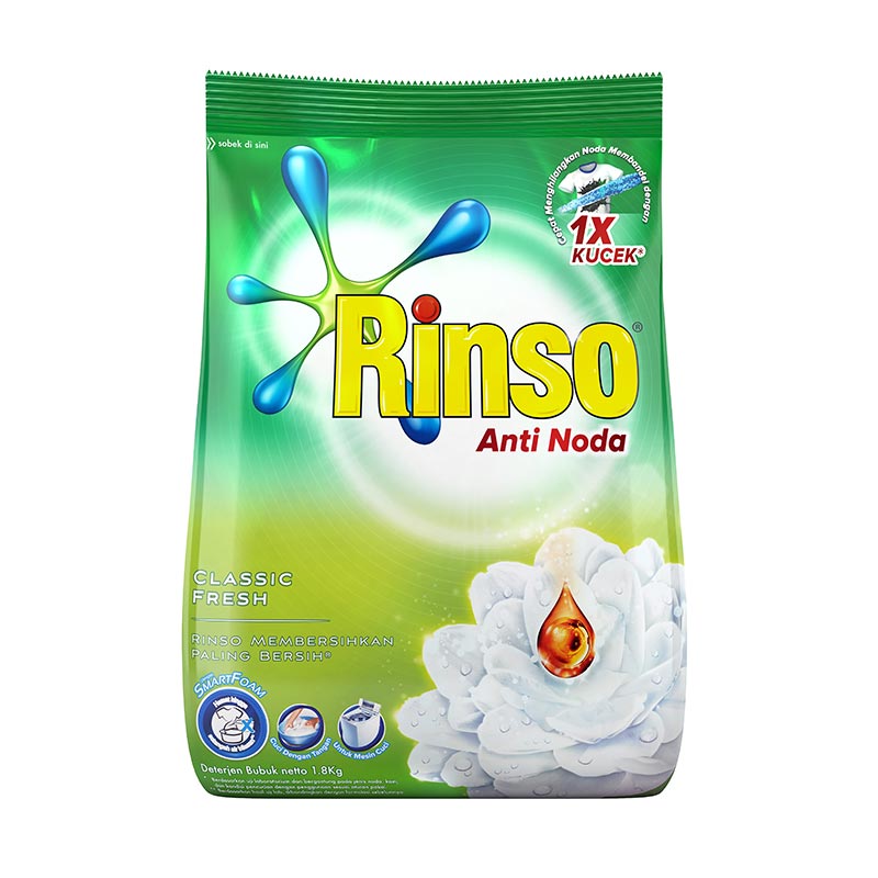 Jual Rinso Anti Noda Classic Fresh Powder Detergent [1800 g] di Seller ...