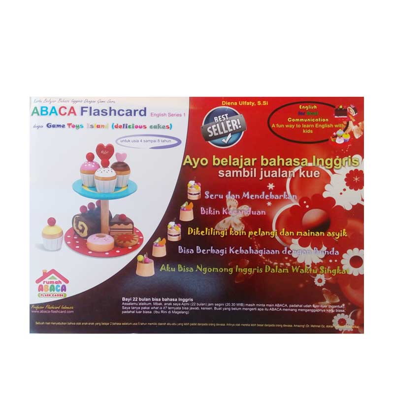 Jual ABACA Flash Card English Series Delicious Cake Untuk Anak ...