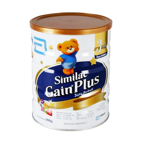 Jual Similac Gain Plus Vanilla 900gr Susu Bubuk Di Seller Wellson ...