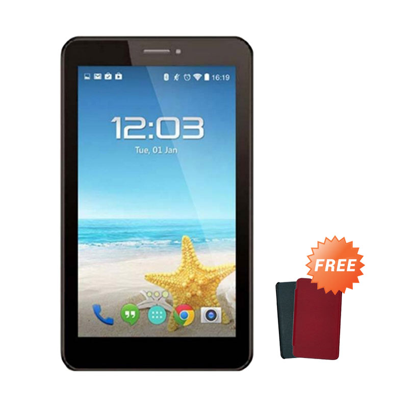 Jual Advan Vandroid E1C Pro Tablet - Hitam + Free Leather Case Original ...