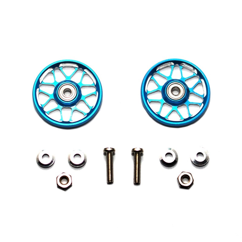 Jual Akiba Hobby Roller Aluminium 7V for Tamiya Mini 4WD - Biru di ...