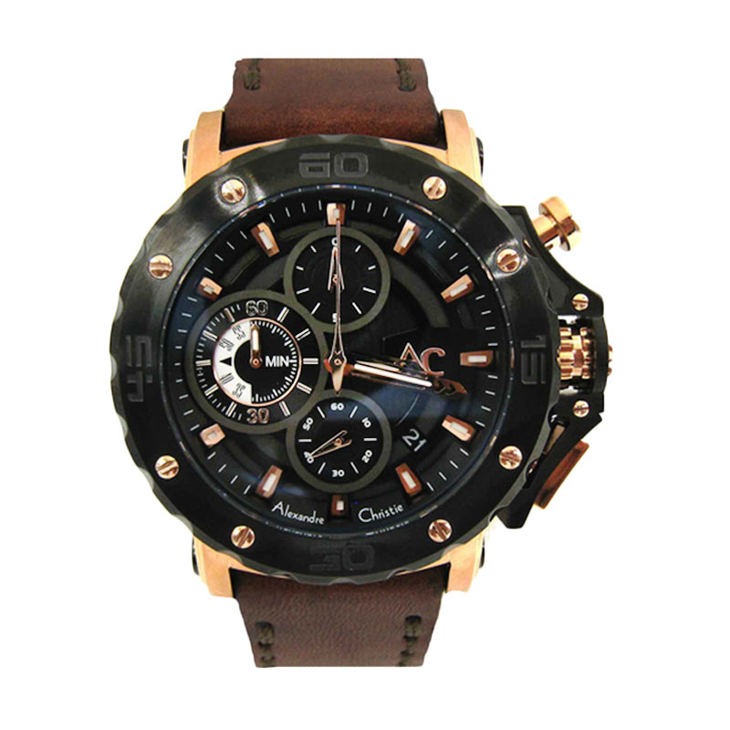 Jual Alexandre Christie 9205MCLBRBA Jam Tangan Pria - Rose Gold di ...